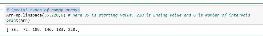 Sulaman Jaffar on LinkedIn: #linspace #numpy #array #intervals #library Sulaman Jaffar on LinkedIn: #linspace #numpy #array #intervals #library
