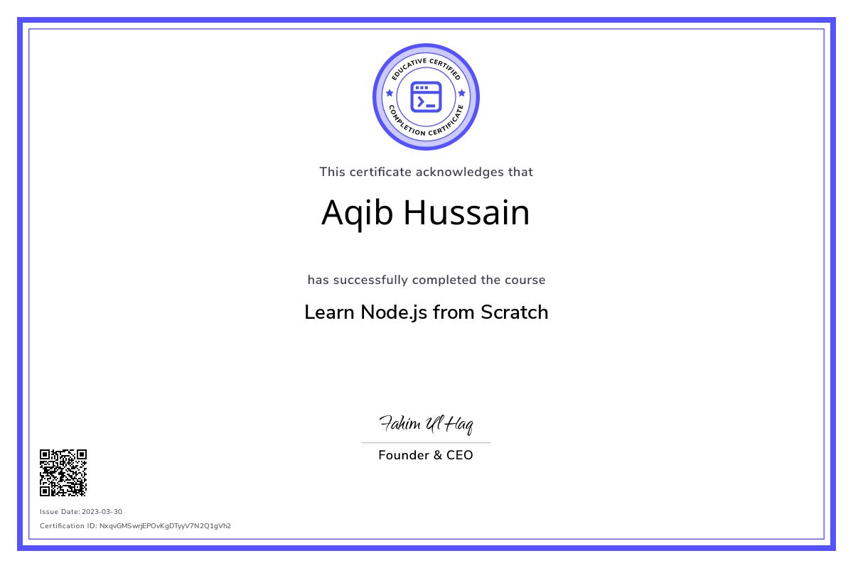 Aqib Hussain on LinkedIn: #nodejs #expressjs #restfulapis #passportjs # ... Aqib Hussain on LinkedIn: #nodejs #expressjs #restfulapis #passportjs # ...