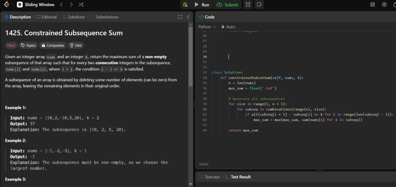 Disha Karnayake on LinkedIn: #dsa #slidingwindow #dynamicprogramming # ... Disha Karnayake on LinkedIn: #dsa #slidingwindow #dynamicprogramming # ...