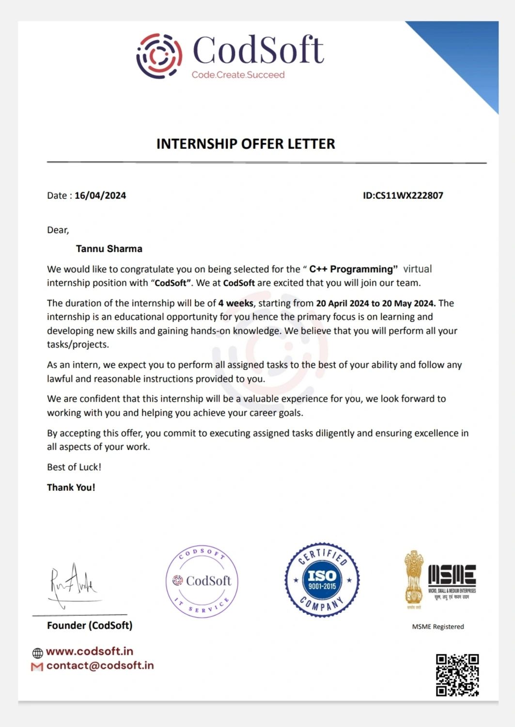 #codsoft #cplusplus #internship #software | Tanu Sharma #codsoft #cplusplus #internship #software | Tanu Sharma