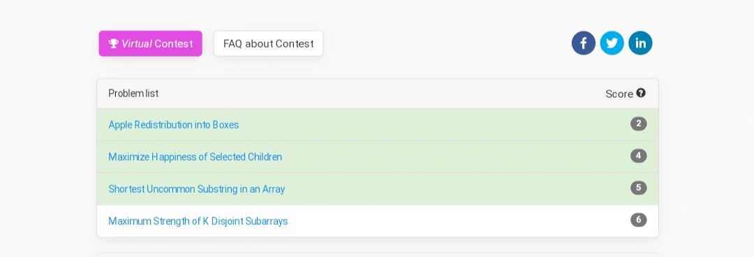 Aadarsh Shaheb Singh on LinkedIn: LeetCode Weekly Contest 388. Question ... Aadarsh Shaheb Singh on LinkedIn: LeetCode Weekly Contest 388. Question ...