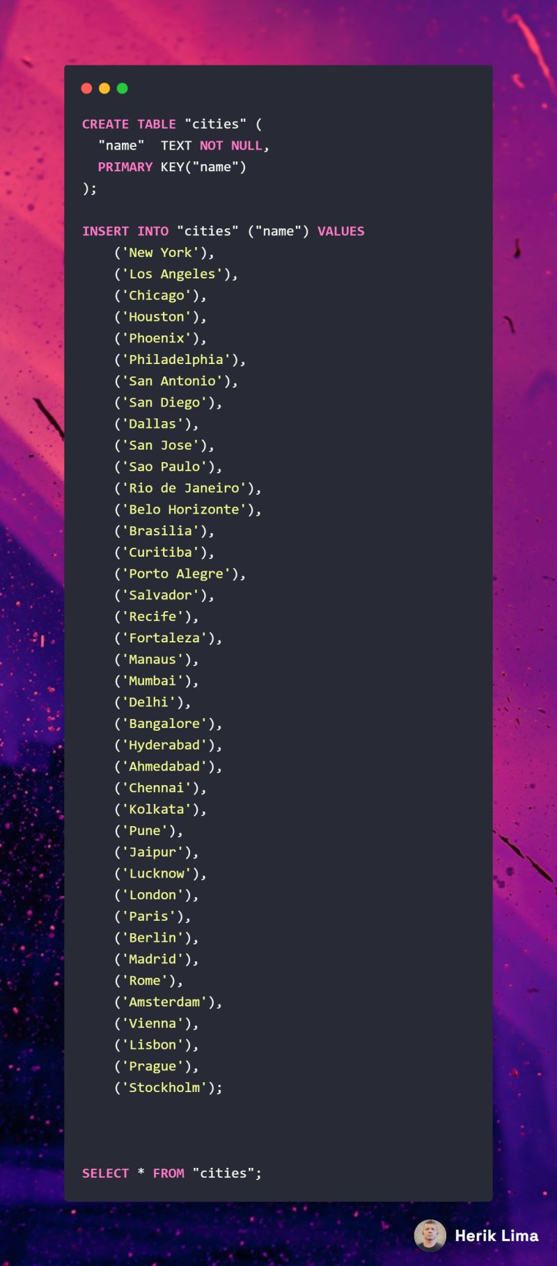 #cpp #cplusplus #sqlite #heriklima | Pablo Esteban Camacho #cpp #cplusplus #sqlite #heriklima | Pablo Esteban Camacho