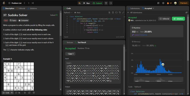 Day 96 of 100day of Code: Sudoku Solver | RevanthReddy Kamjula posted ... Day 96 of 100day of Code: Sudoku Solver | RevanthReddy Kamjula posted ...
