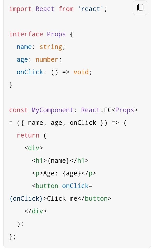 Segun Adeniyi on LinkedIn: How to define types in react functional ... Segun Adeniyi on LinkedIn: How to define types in react functional ...