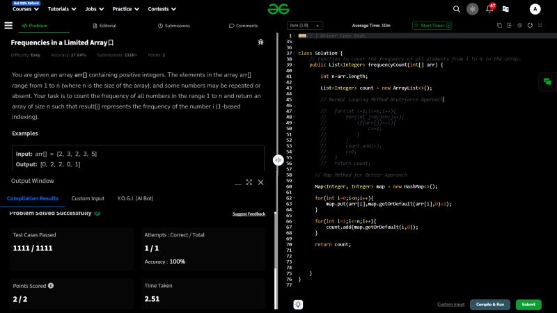 Arul Jyothi on LinkedIn: #100daysofcode #java #problemsolving # ... Arul Jyothi on LinkedIn: #100daysofcode #java #problemsolving # ...