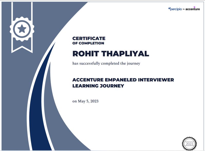 ROHIT THAPLIYAL on LinkedIn: #accenturetechnology ROHIT THAPLIYAL on LinkedIn: #accenturetechnology