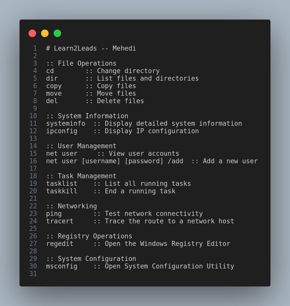 MD Mehedi Hashan Molla on LinkedIn: Mastering Windows Commands: Boost ... MD Mehedi Hashan Molla on LinkedIn: Mastering Windows Commands: Boost ...