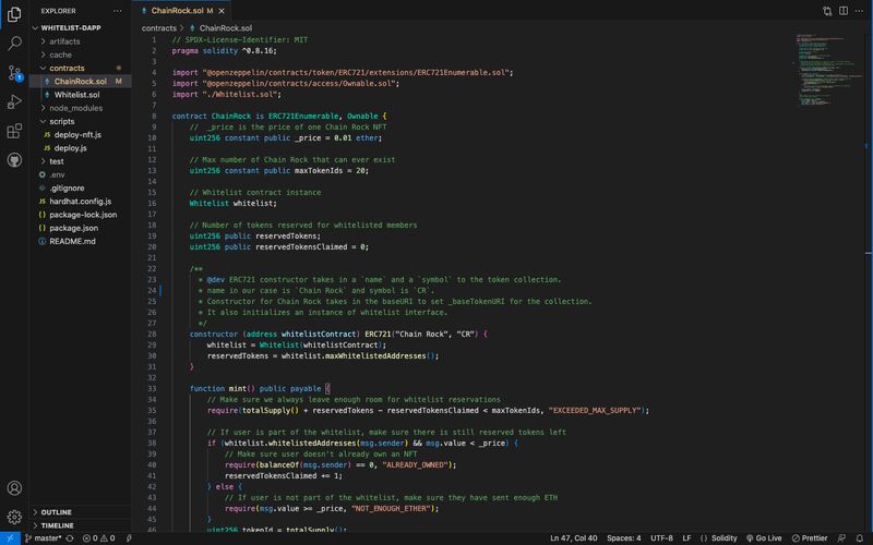 Ankit Das on LinkedIn: #solidity #nft #whitelist #web3development # ... Ankit Das on LinkedIn: #solidity #nft #whitelist #web3development # ...