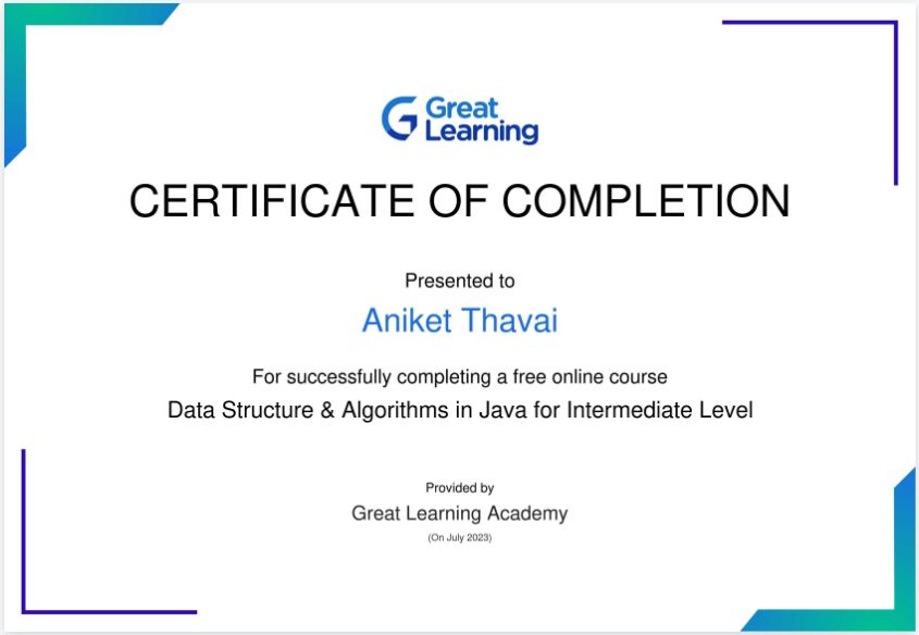 Aniket Thavai on LinkedIn: #greatlearningacademy #greatlearning # ... Aniket Thavai on LinkedIn: #greatlearningacademy #greatlearning # ...