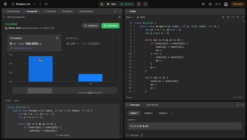 Nikhil Soni on LinkedIn: 🔄 Merging Two Sorted Arrays in Java 🔄 Today, I ... Nikhil Soni on LinkedIn: 🔄 Merging Two Sorted Arrays in Java 🔄 Today, I ...