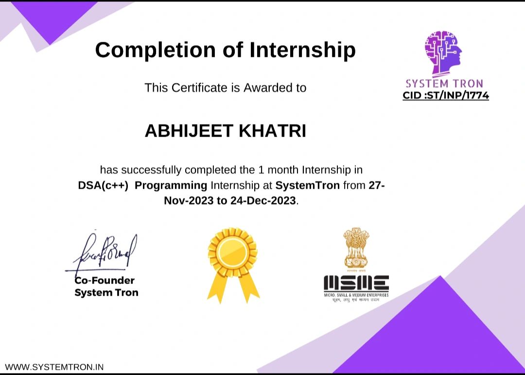 Completed Data Structures and Algorithms with System Tron | Abhijeet ... Completed Data Structures and Algorithms with System Tron | Abhijeet ...