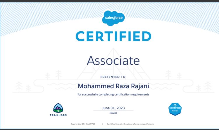 Raza R. on LinkedIn: #salesforceassociate #salesforcecertified # ... Raza R. on LinkedIn: #salesforceassociate #salesforcecertified # ...