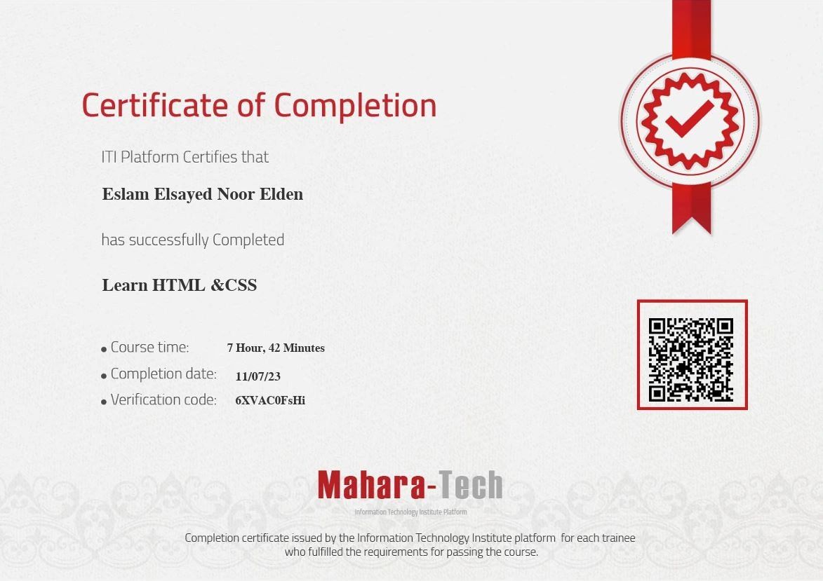 Eslam Elsayed on LinkedIn: #html #css #maharatech Eslam Elsayed on LinkedIn: #html #css #maharatech