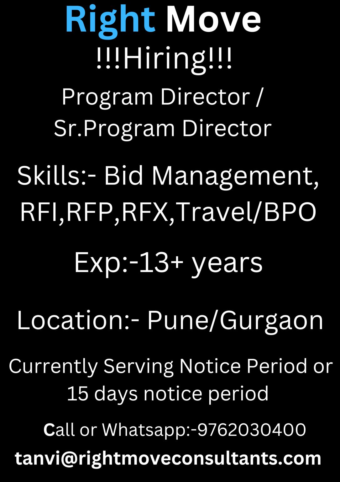 #rfi #rfp #bid #management #rfx #travel #bpo #hirngnow | Tanvi P #rfi #rfp #bid #management #rfx #travel #bpo #hirngnow | Tanvi P