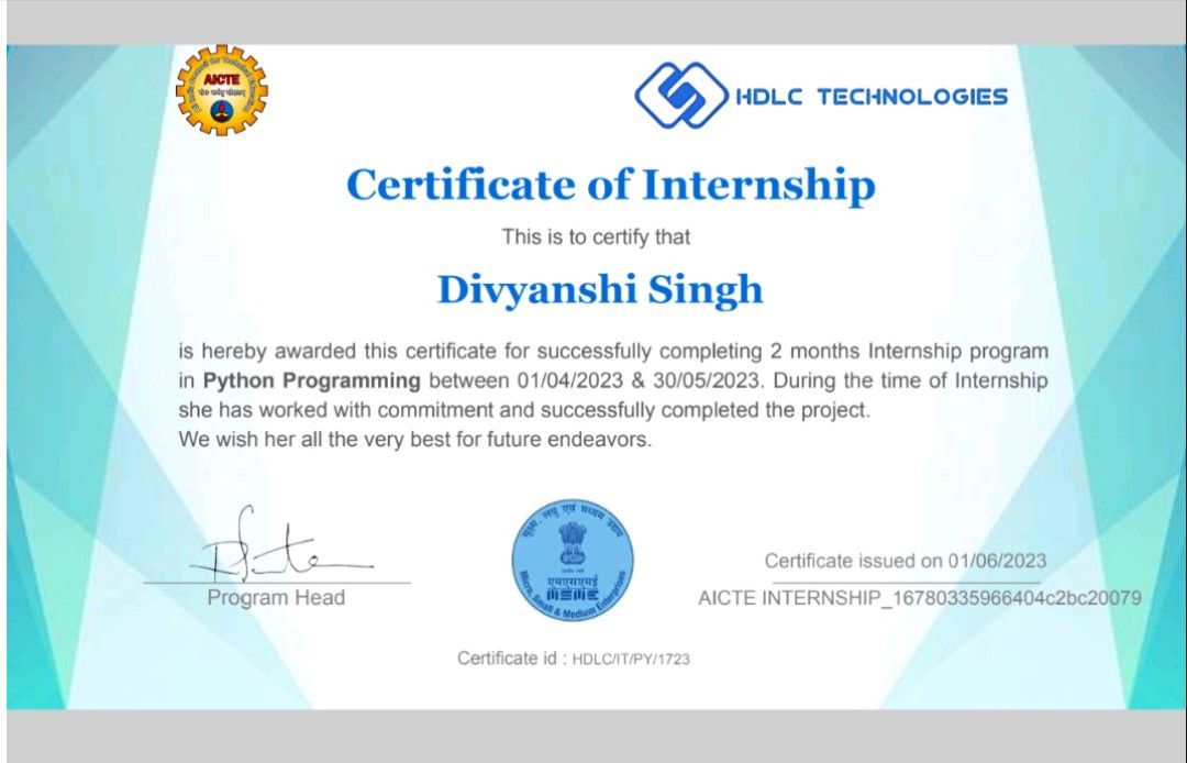 Divyanshi Singh on LinkedIn: #hdlc_technologies #pythonprogramming # ... Divyanshi Singh on LinkedIn: #hdlc_technologies #pythonprogramming # ...