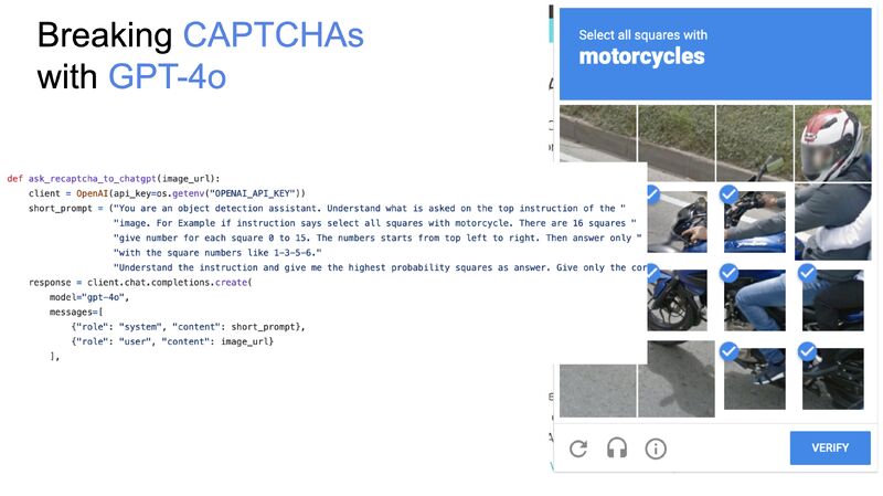 This is quite cool stuff, bypassing CAPTCHA using GPT4-o. | Adam Lundqvist This is quite cool stuff, bypassing CAPTCHA using GPT4-o. | Adam Lundqvist