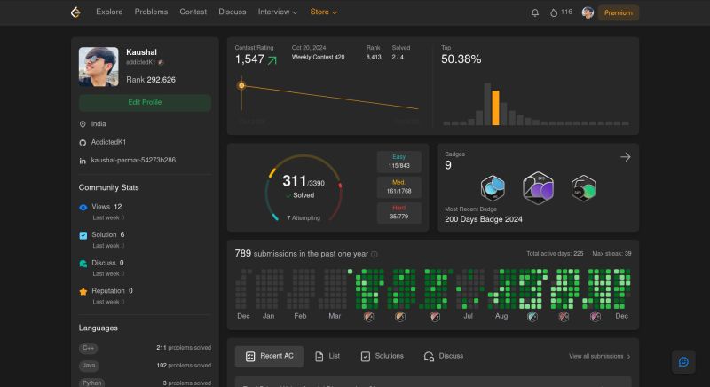 Kaushal Parmar on LinkedIn: #competitiveprogramming #codingjourney # ... Kaushal Parmar on LinkedIn: #competitiveprogramming #codingjourney # ...
