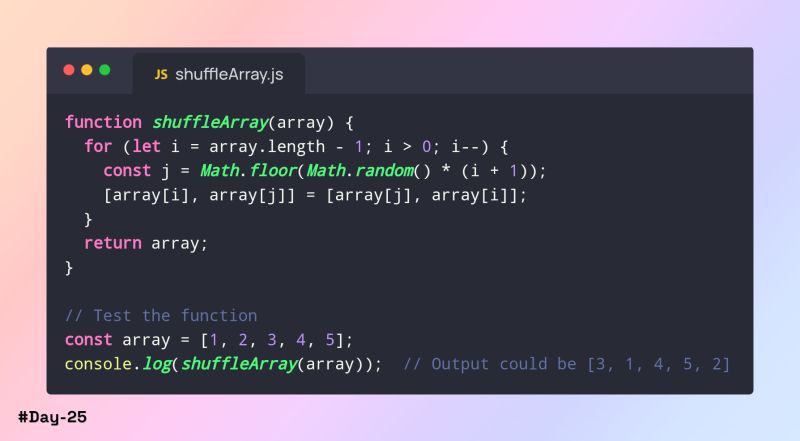 Moiz Riaz on LinkedIn: 🚀 Day 25: Supercharge Your JavaScript Skills! 🚀 ... Moiz Riaz on LinkedIn: 🚀 Day 25: Supercharge Your JavaScript Skills! 🚀 ...