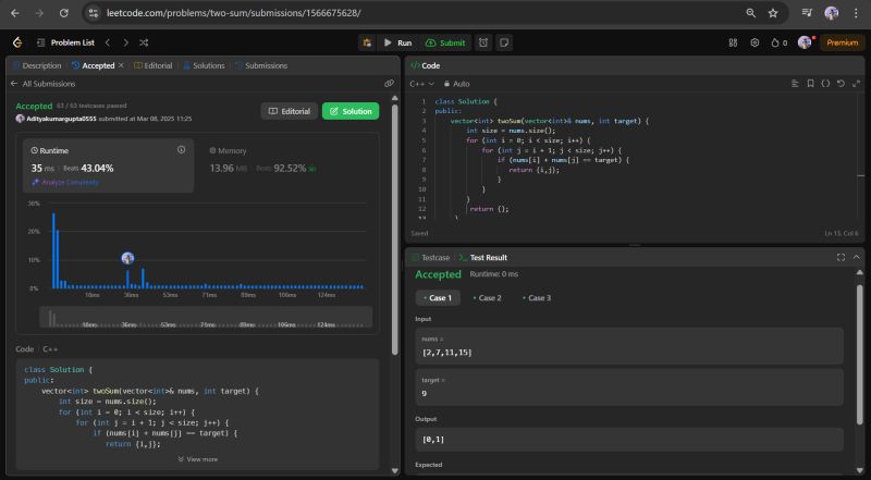 I am happy to say that my DSA journey has started with LeetCode ... I am happy to say that my DSA journey has started with LeetCode ...