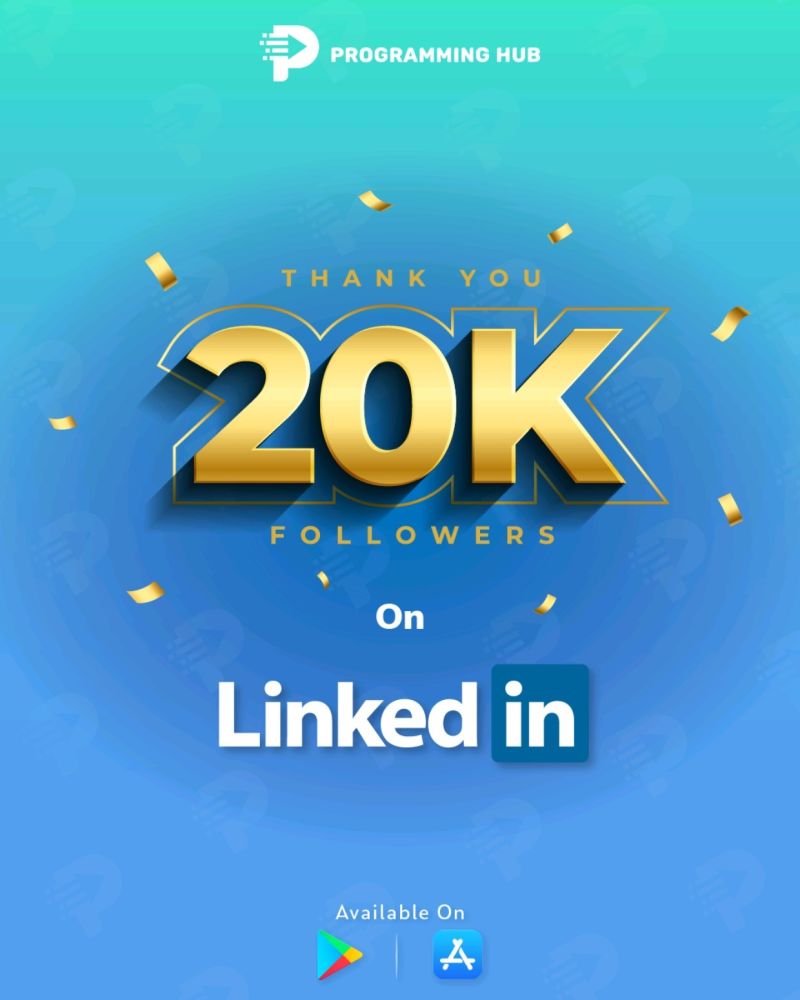 Programming Hub on LinkedIn: #programminghub #prigramminghub #sucess # ... Programming Hub on LinkedIn: #programminghub #prigramminghub #sucess # ...