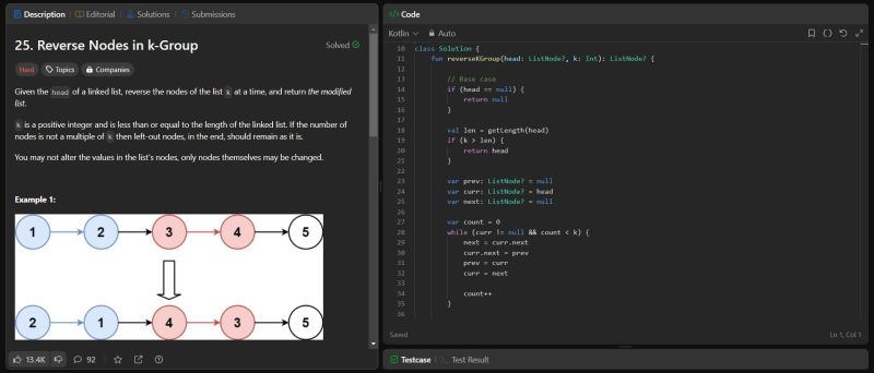 #dsa #linkedlist #leetcode #geeksforgeeks #kotlin #code #programming ... #dsa #linkedlist #leetcode #geeksforgeeks #kotlin #code #programming ...