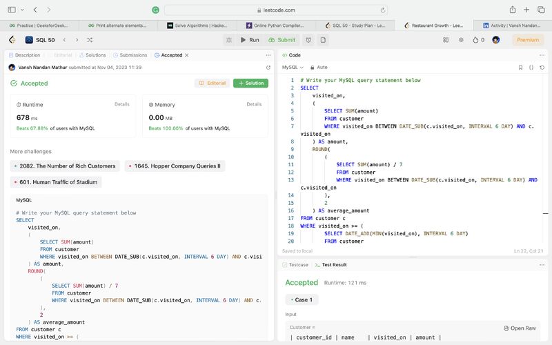 Vansh Nandan Mathur on LinkedIn: #30daysofcode #sql #leetcode # ... Vansh Nandan Mathur on LinkedIn: #30daysofcode #sql #leetcode # ...