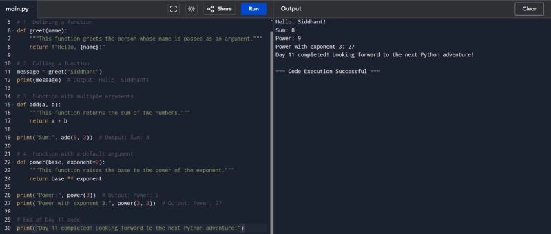 siddhant bhondve on LinkedIn: Day 10: Understanding Functions in Python ... siddhant bhondve on LinkedIn: Day 10: Understanding Functions in Python ...