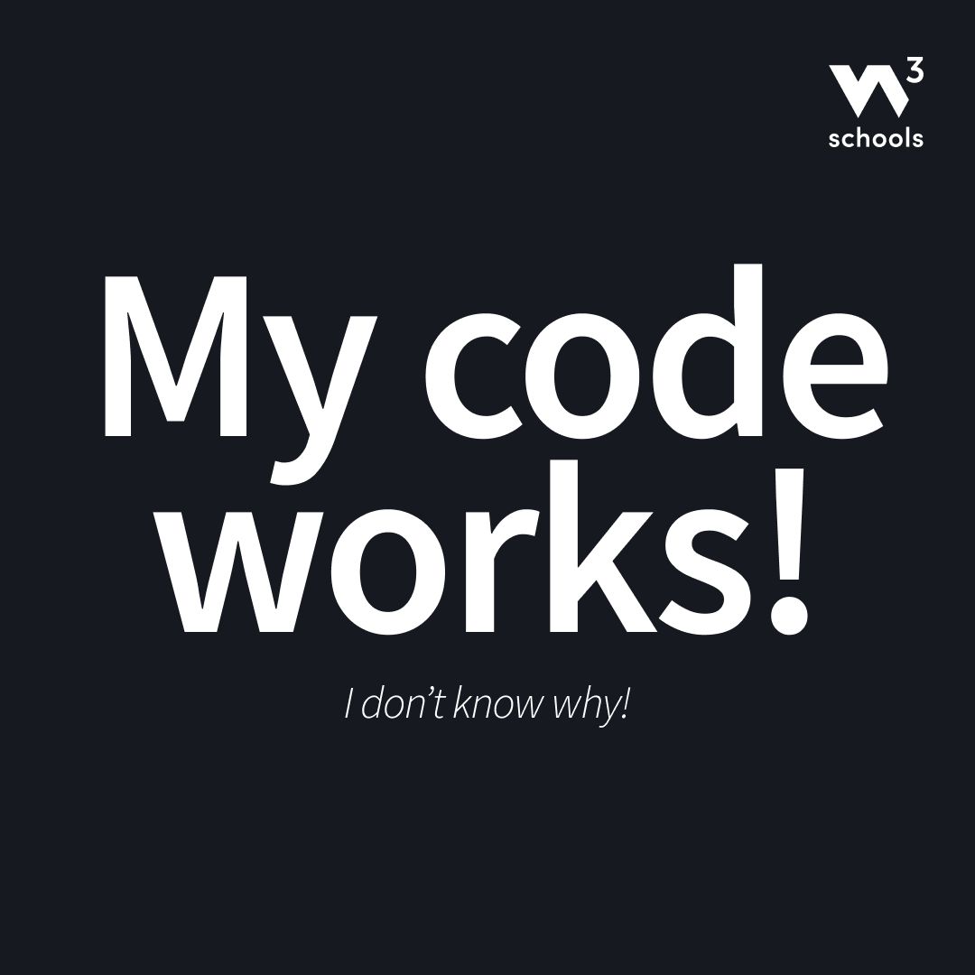 W3Schools.com on LinkedIn: #coding #codinghumor #education #code # ... W3Schools.com on LinkedIn: #coding #codinghumor #education #code # ...