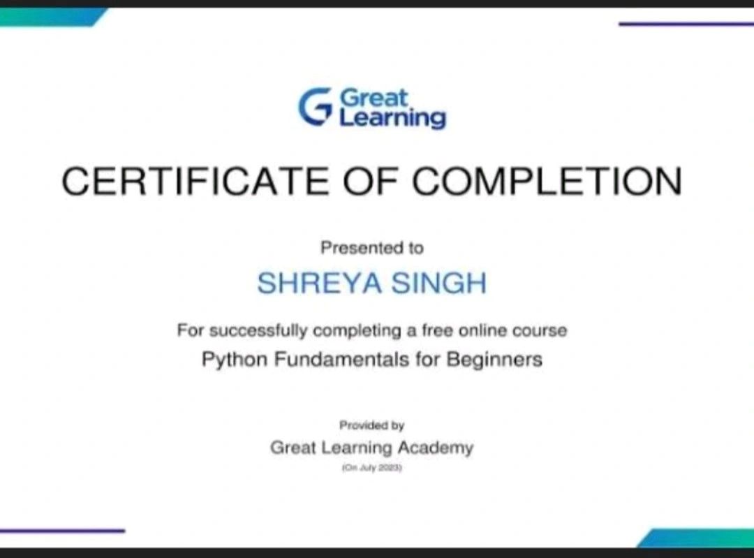 Shreya Anand on LinkedIn: #pythonprogramming #engineering Shreya Anand on LinkedIn: #pythonprogramming #engineering