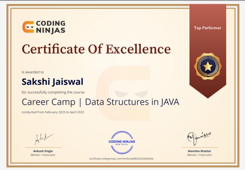 Sakshi Jaiswal on LinkedIn: #datastructures #algorithms #coding #java Sakshi Jaiswal on LinkedIn: #datastructures #algorithms #coding #java