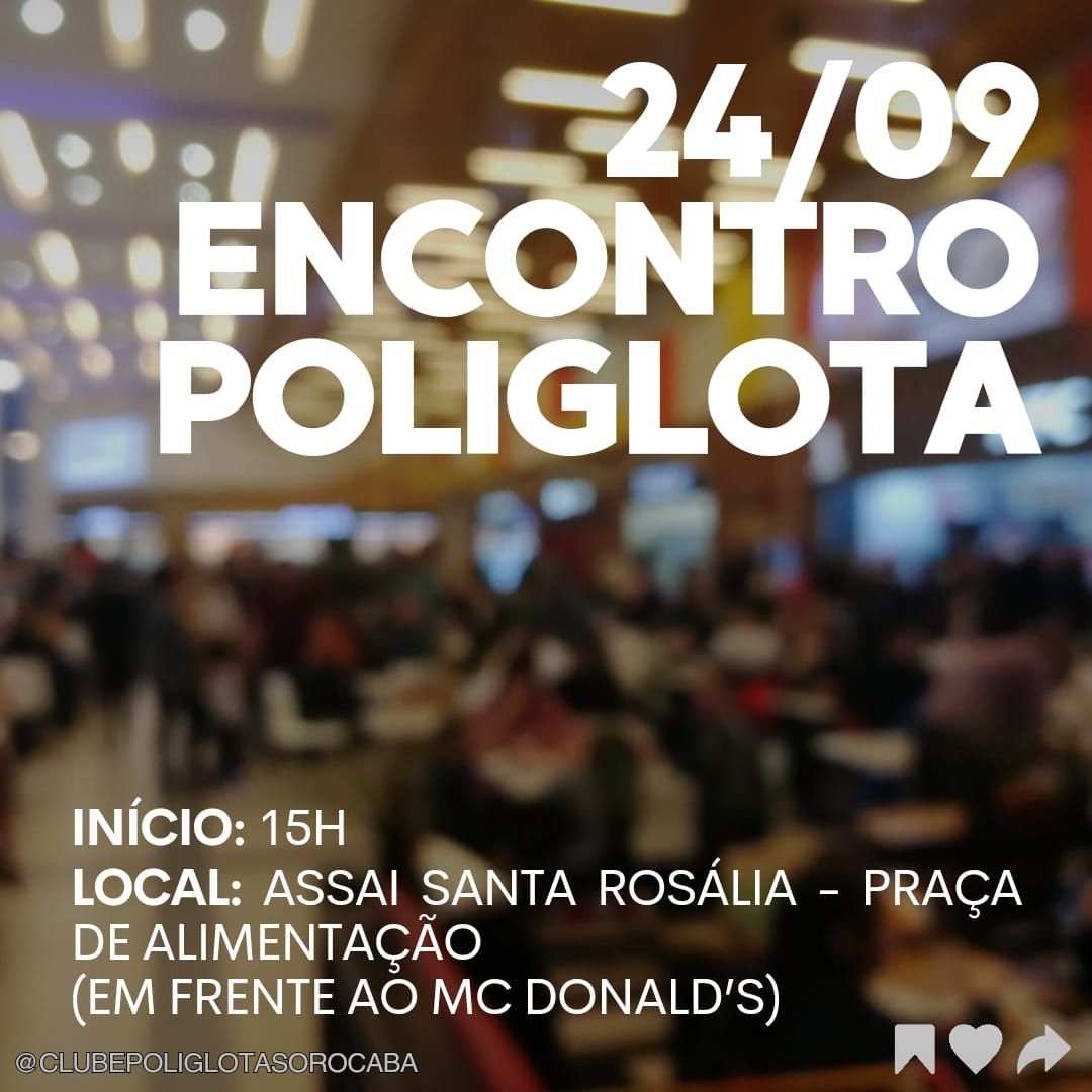 Clube Poliglota Brasil posted on LinkedIn Clube Poliglota Brasil posted on LinkedIn