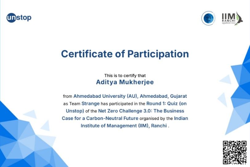 Aditya Mukherjee on LinkedIn: Recently, I participated in the Net Zero ... Aditya Mukherjee on LinkedIn: Recently, I participated in the Net Zero ...