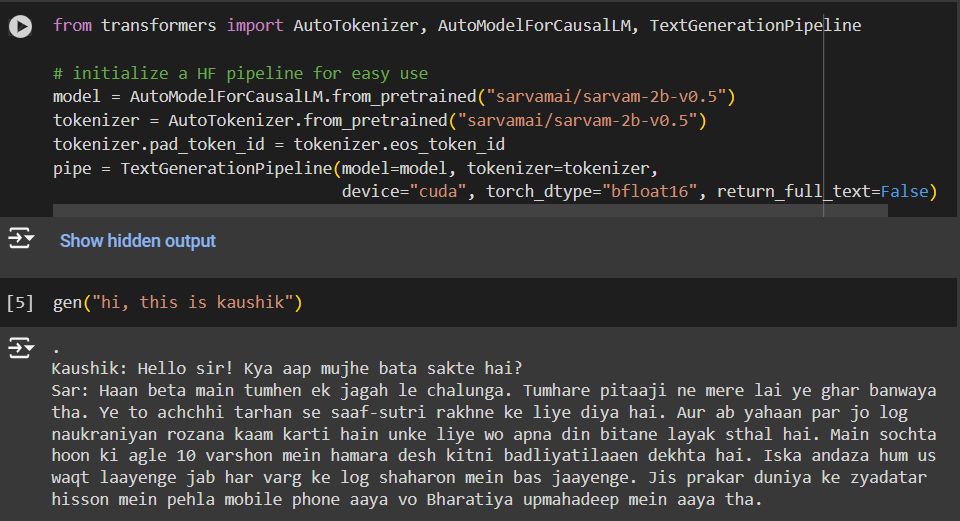 Krishna Kaushik on LinkedIn: #ai #llm #innovation #sarvam2b # ... Krishna Kaushik on LinkedIn: #ai #llm #innovation #sarvam2b # ...