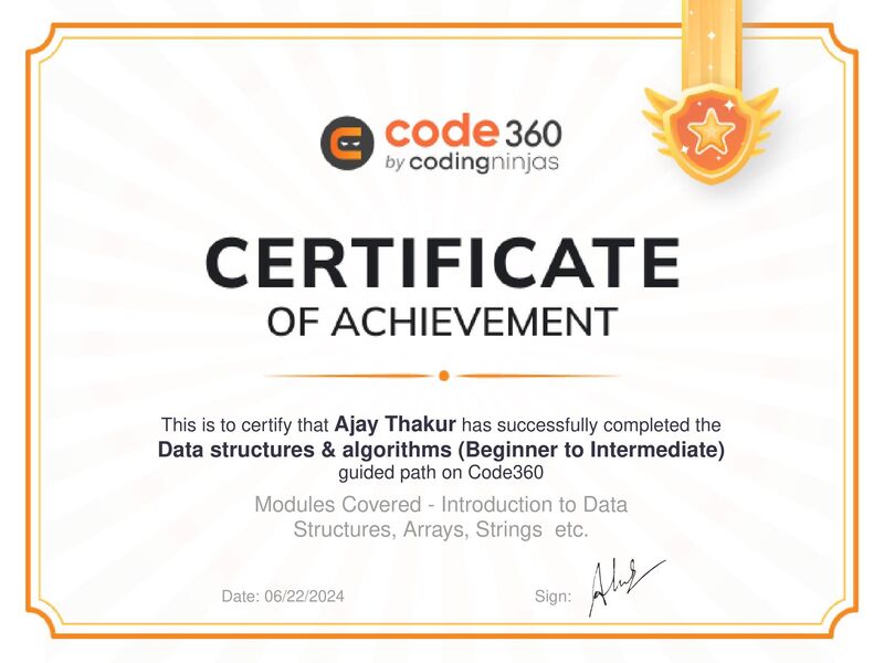 Ajay Thakur (अजय ठाकुर) on LinkedIn: #codingninjas #dsa #datastructure ... Ajay Thakur (अजय ठाकुर) on LinkedIn: #codingninjas #dsa #datastructure ...