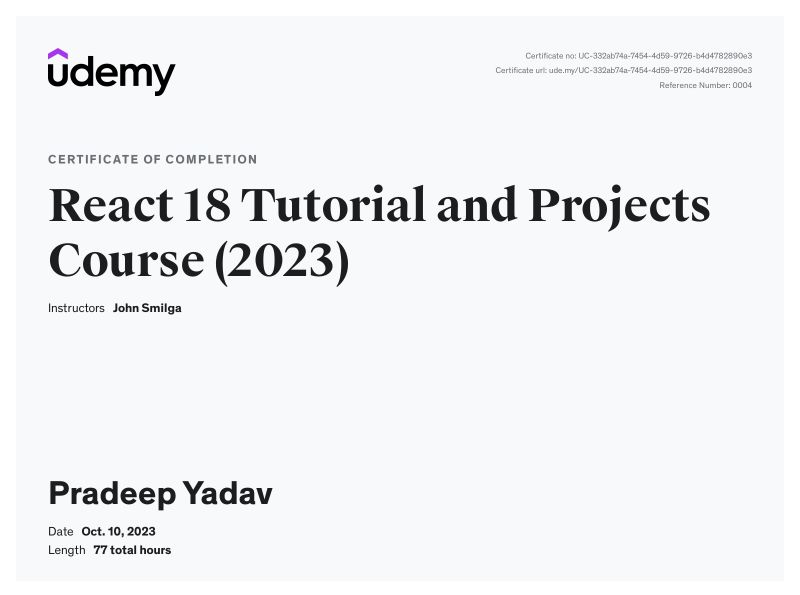 Pradeep Yadav on LinkedIn: #reactjs Pradeep Yadav on LinkedIn: #reactjs