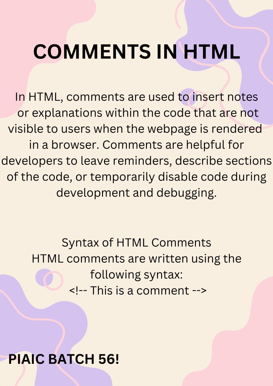 Manahil Rasheed on LinkedIn: #coding #journey #html #piaic #batch56 # ... Manahil Rasheed on LinkedIn: #coding #journey #html #piaic #batch56 # ...