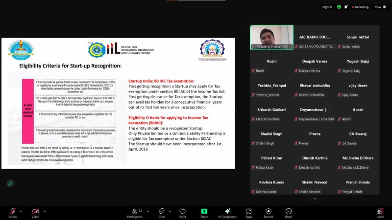 🌿 AIC-BAMU Foundation had an incredible time hosting an Online Expert ... 🌿 AIC-BAMU Foundation had an incredible time hosting an Online Expert ...