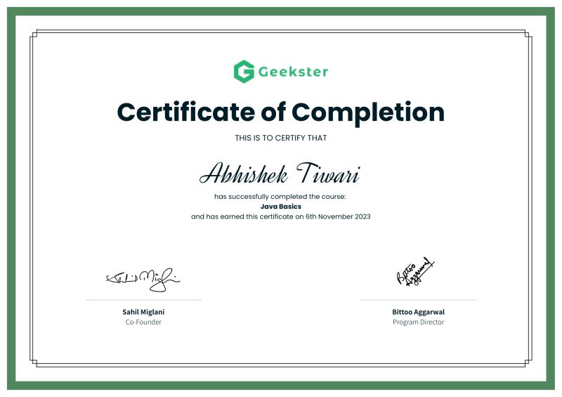 Abhishek Tiwari on LinkedIn: #java #certification #programming # ... Abhishek Tiwari on LinkedIn: #java #certification #programming # ...