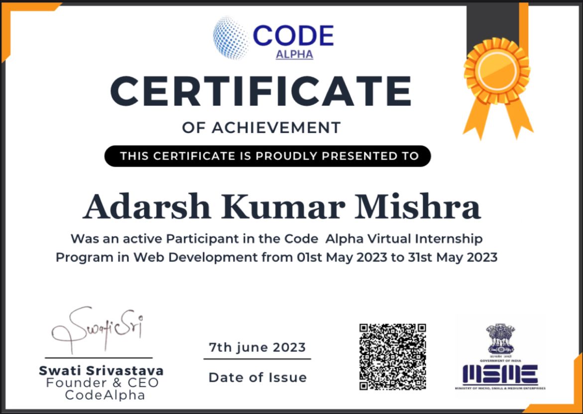 Adarsh Mishra on LinkedIn: #work #experience #webdevelopment #html #css ... Adarsh Mishra on LinkedIn: #work #experience #webdevelopment #html #css ...