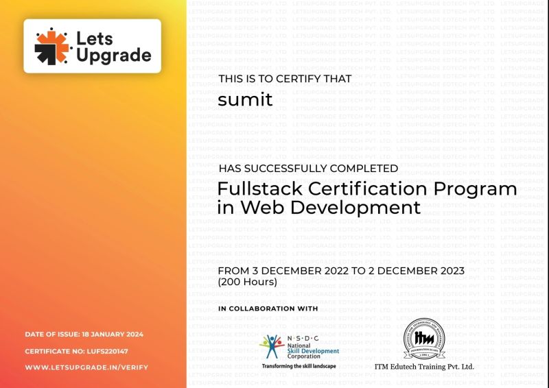 Sumit Ingale on LinkedIn: #fullstack #webdevelopment #letsupgrade # ... Sumit Ingale on LinkedIn: #fullstack #webdevelopment #letsupgrade # ...