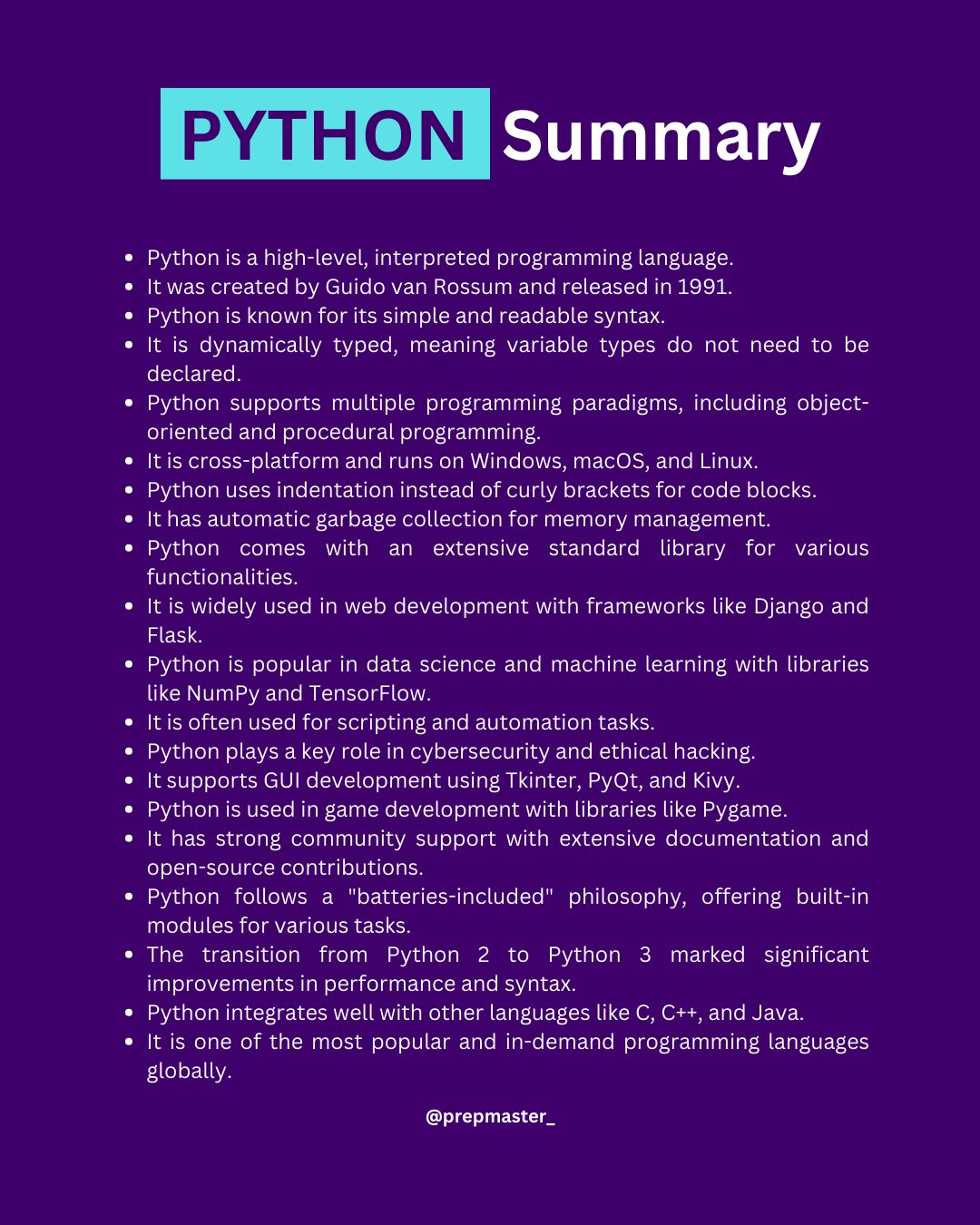 PrepMaster on LinkedIn: #python #coding #techskills #programming # ... PrepMaster on LinkedIn: #python #coding #techskills #programming # ...