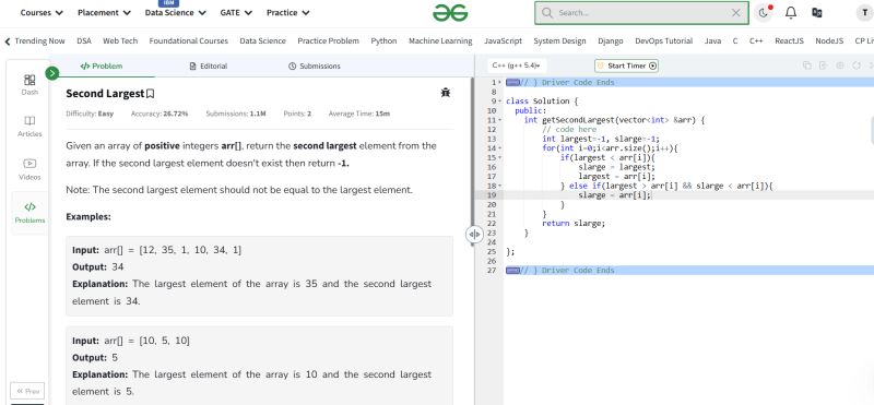 #100daysofcode #geeksforgeeks #dsa #codingchallenge #mca #cplusplus ... #100daysofcode #geeksforgeeks #dsa #codingchallenge #mca #cplusplus ...