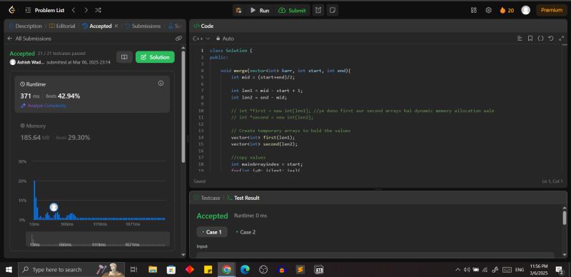 #dsa #leetcode #codingtips #problemsolving #mergesort #keeplearning ... #dsa #leetcode #codingtips #problemsolving #mergesort #keeplearning ...