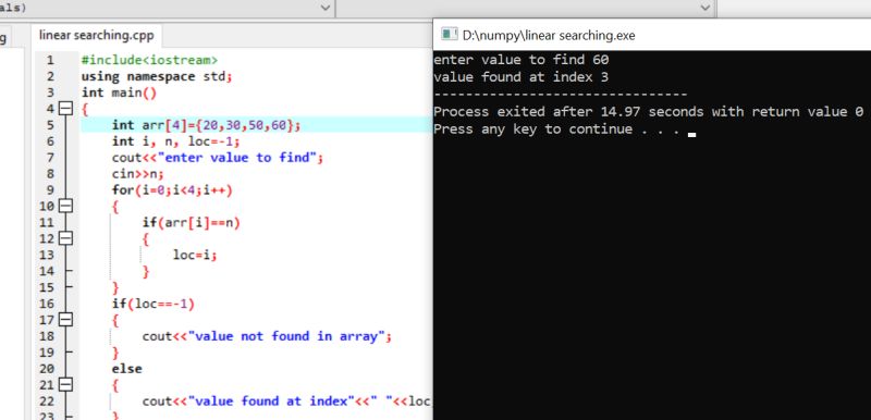 Majid iqbal on LinkedIn: #linearsearch #datastructures #programming # ... Majid iqbal on LinkedIn: #linearsearch #datastructures #programming # ...