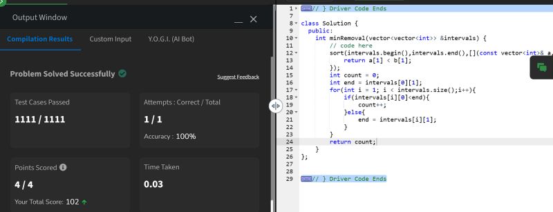 #160daysofdsa #dsa #geeksforgeeks #problemsolving #greedyalgorithm #cpp ... #160daysofdsa #dsa #geeksforgeeks #problemsolving #greedyalgorithm #cpp ...