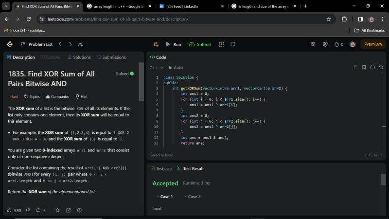 Day 63: C++ Programming on Leetcode | Akshat Kumar posted on the topic ... Day 63: C++ Programming on Leetcode | Akshat Kumar posted on the topic ...