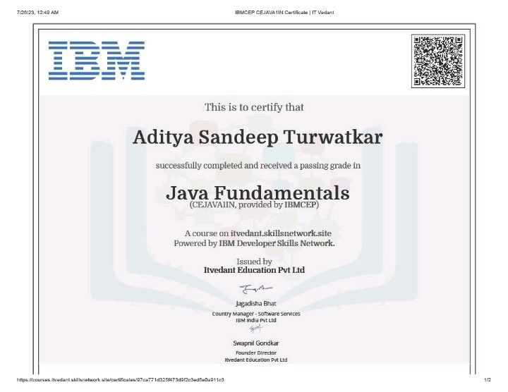 Aditya Turwatkar on LinkedIn: #java #itvedant #javadeveloper # ... Aditya Turwatkar on LinkedIn: #java #itvedant #javadeveloper # ...