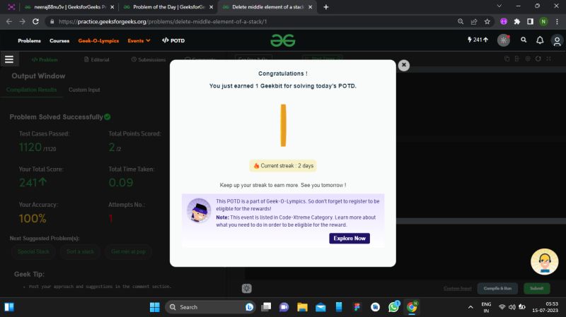 Neeraj Suman on LinkedIn: PODT gfg Day2/365 Problem: Delete middle ... Neeraj Suman on LinkedIn: PODT gfg Day2/365 Problem: Delete middle ...
