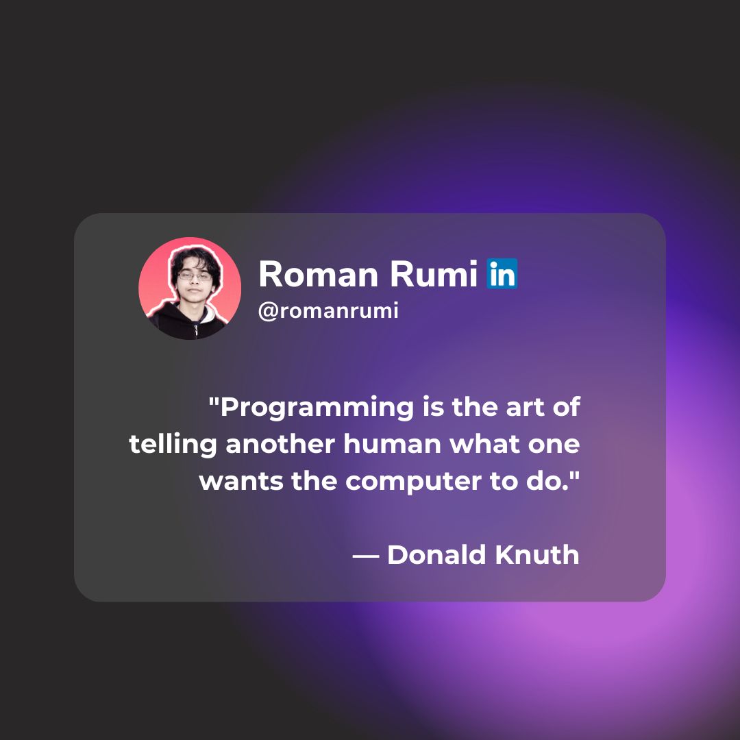 Roman Rumi on LinkedIn: #java #programming #coding #softwaredevelopment ... Roman Rumi on LinkedIn: #java #programming #coding #softwaredevelopment ...