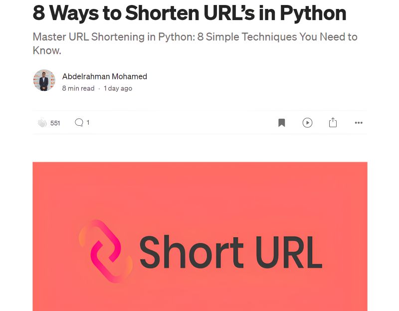 Abdelrahman Mohamed on LinkedIn: #python #programming #urlshortening # ... Abdelrahman Mohamed on LinkedIn: #python #programming #urlshortening # ...